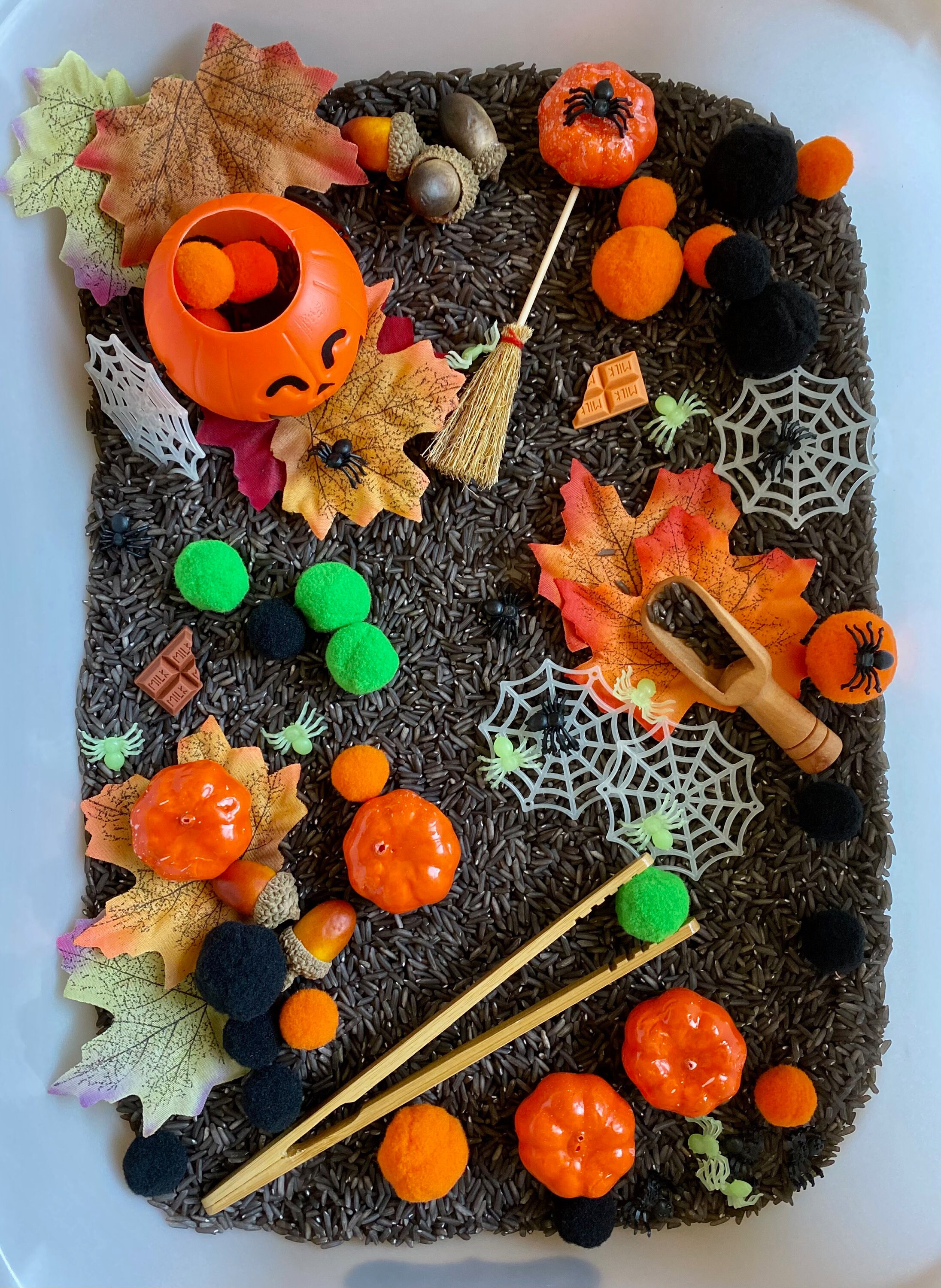 Halloween Sensory Bin Fall/autumn Sensory Activity for Toddlers - Etsy