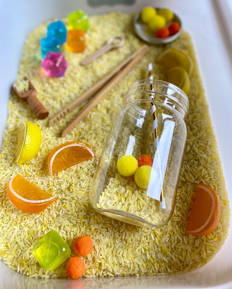 Lemonade Sensory Bin Summer Sensory Activity for Toddlers - Etsy