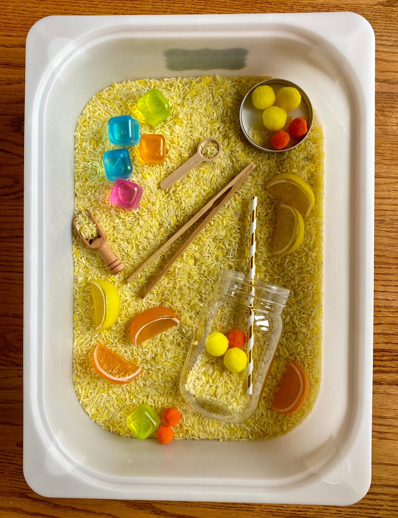 Lemonade Sensory Bin Summer Sensory Activity for Toddlers - Etsy