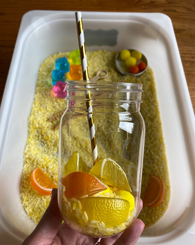 Lemonade Sensory Bin Summer Sensory Activity for Toddlers - Etsy