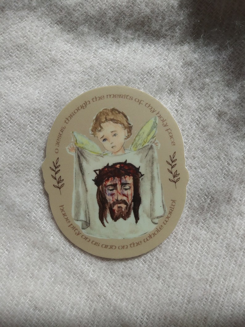 Holy Face Sticker - Etsy