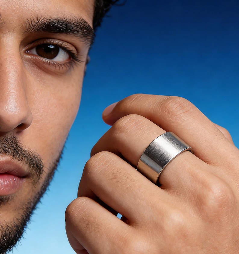 Tube Ring Wide Band - Etsy Australia