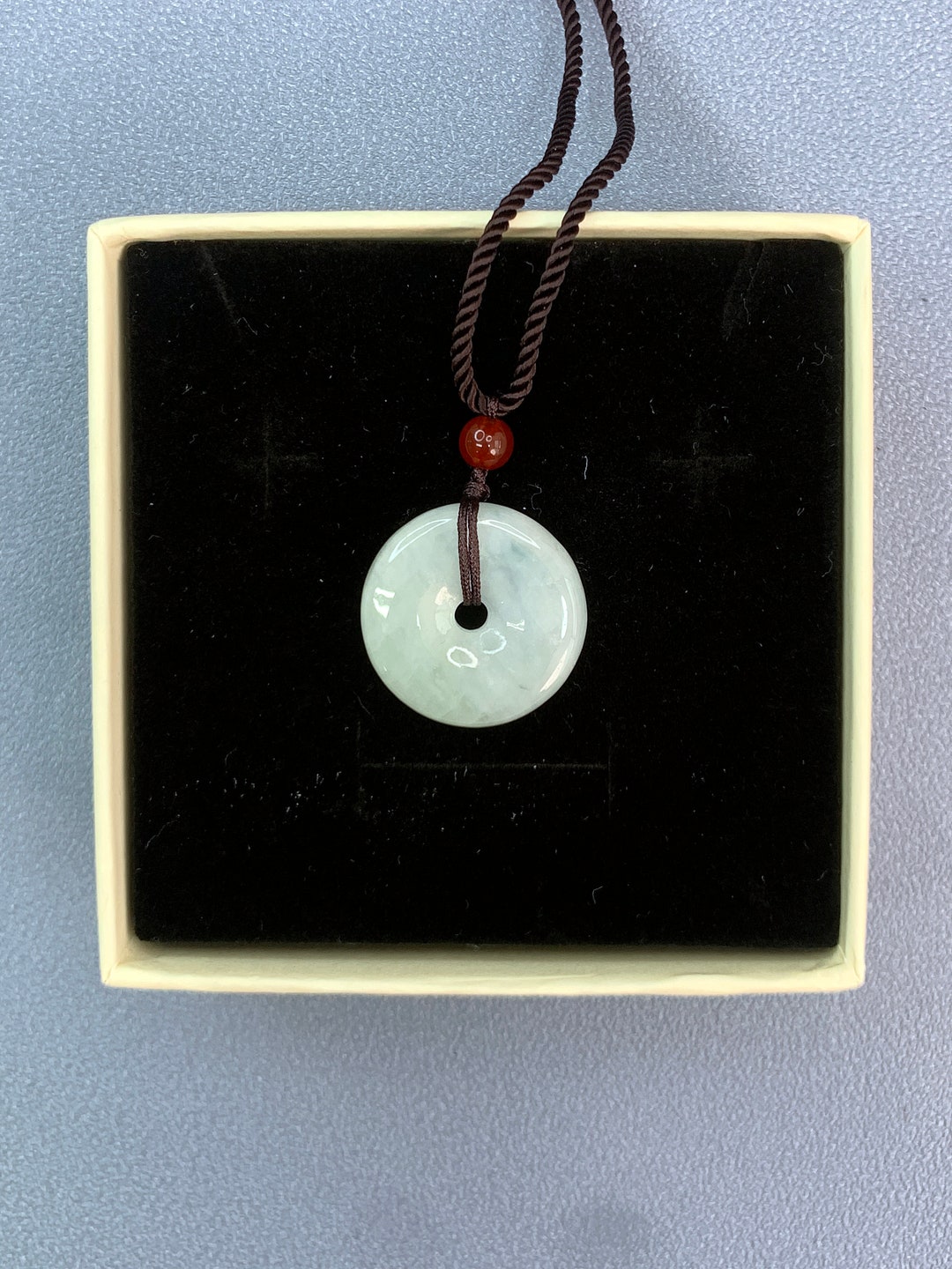 Real Jade Authentic Burmese Jadeite Donut Pendant Necklace - Etsy UK