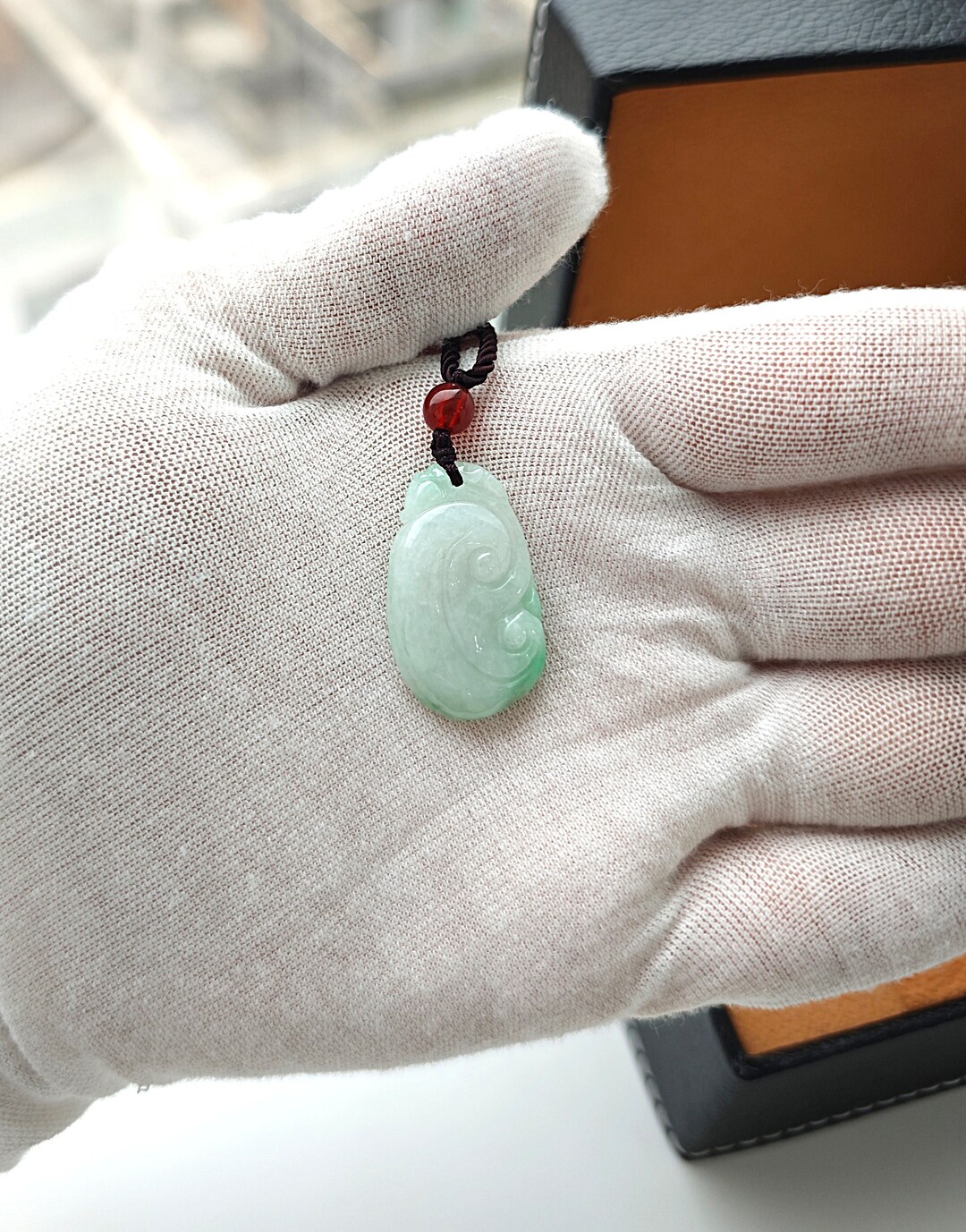 Real Jade Pendant Necklace Authentic Two Tone Jade Pendant Natural ...