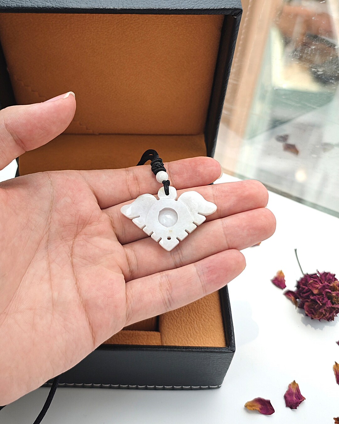 Statement Pendant Necklace Authentic Jade Pendant Natural Burmese ...