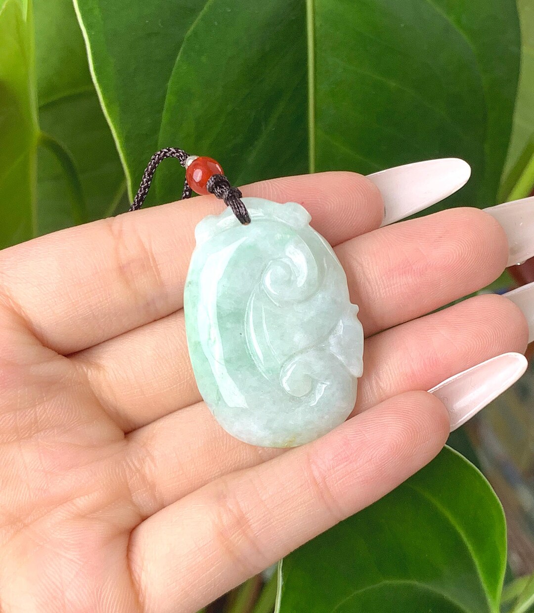 Statement Pendant Necklace Authentic Jade Pendant Natural Burmese ...