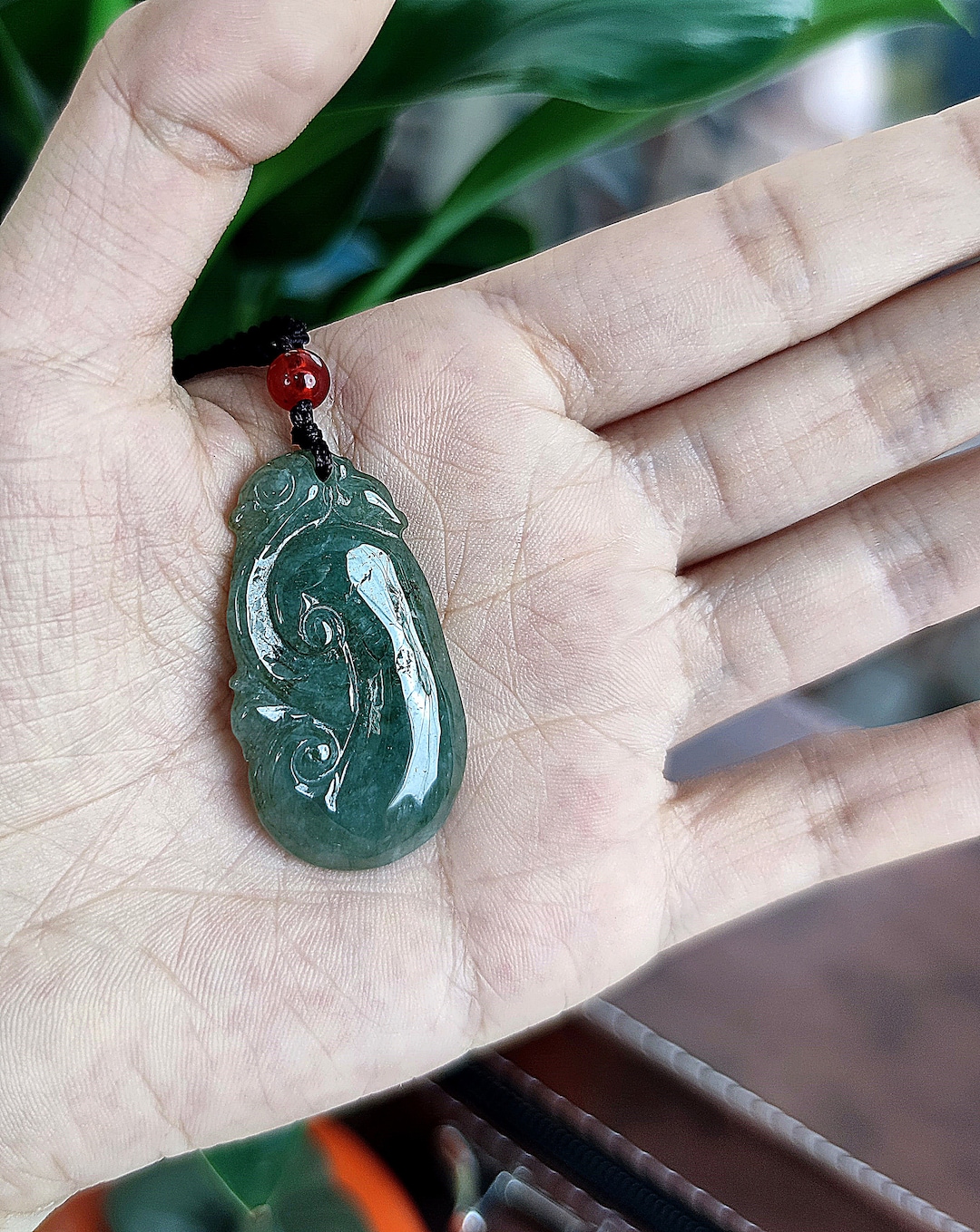 Real Jade Pendant Necklace Authentic Ruyi Jade Pendant Natural Burmese ...