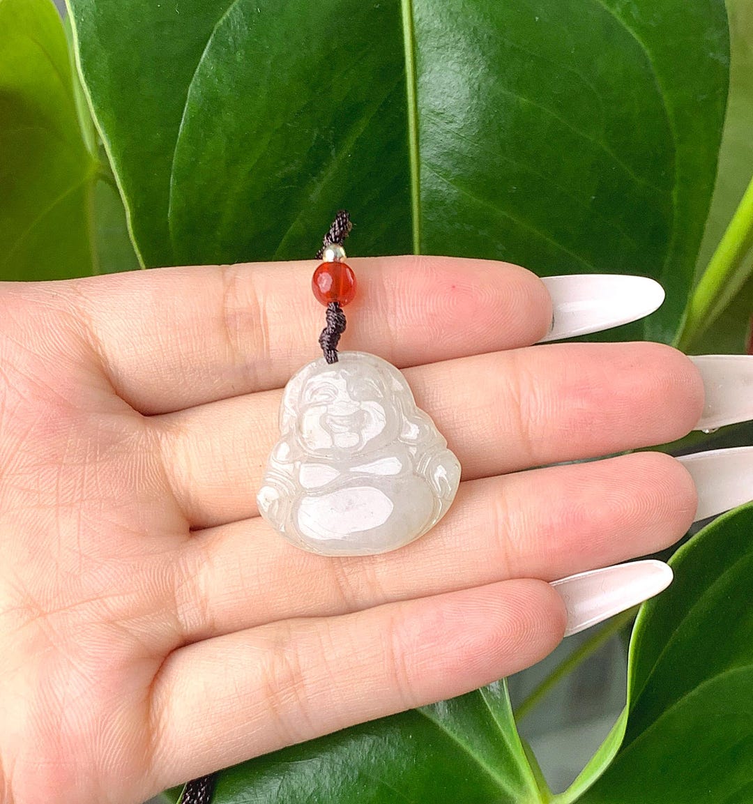 Authentic Laughing Buddha Jade Pendant Natural Burmese Jadeite Genuine Grade A - Etsy
