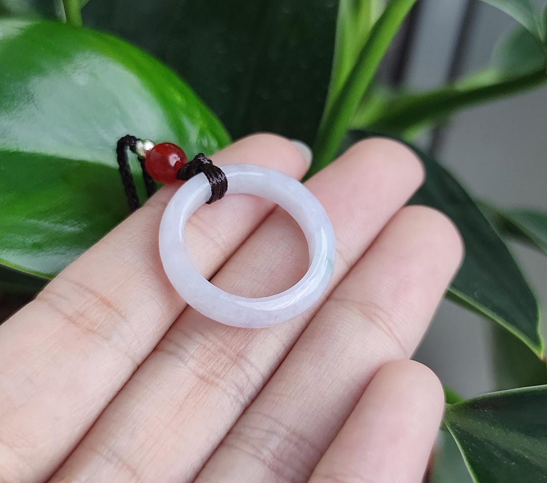Authentic Grade A Jadeite Jade Donut Pendant Necklace Natural Genuine ...