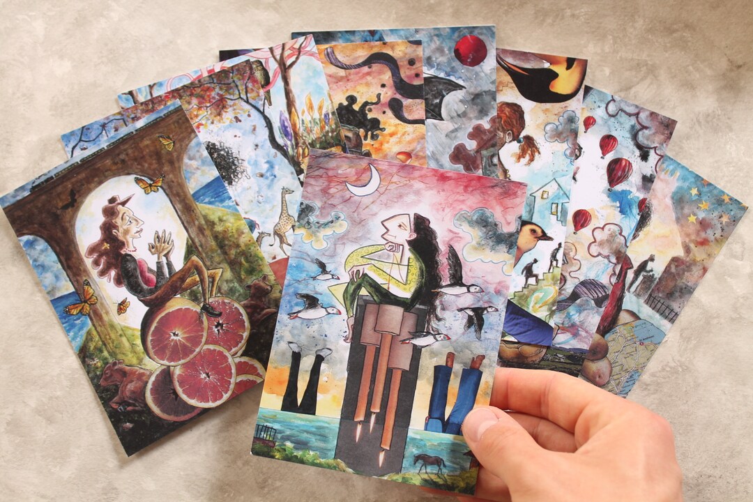 Postcard Set | 'unusual Places to Sit' - Etsy