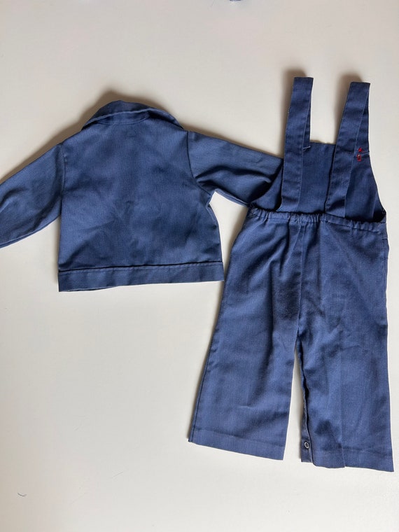 24 mo- Vintage Cowboy 2pc Denim Overall Jacket Set - … - Gem