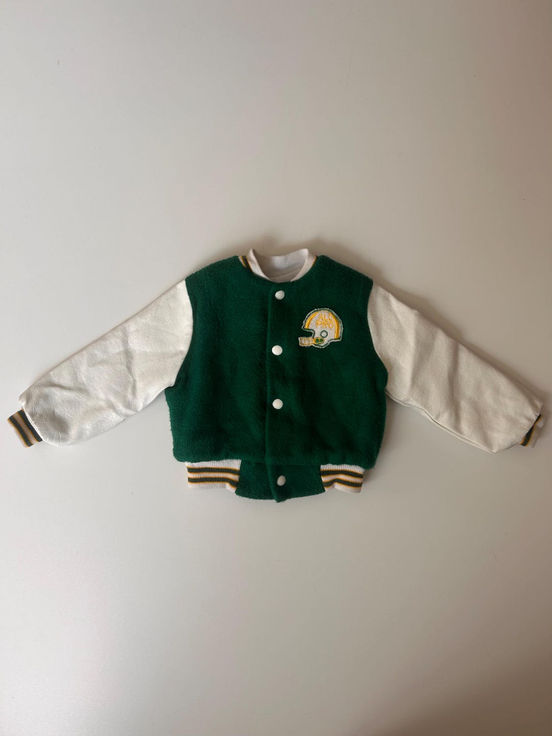 4T- Vintage Football Varsity Jacket 80s 70s All Pro Football Letterman ...