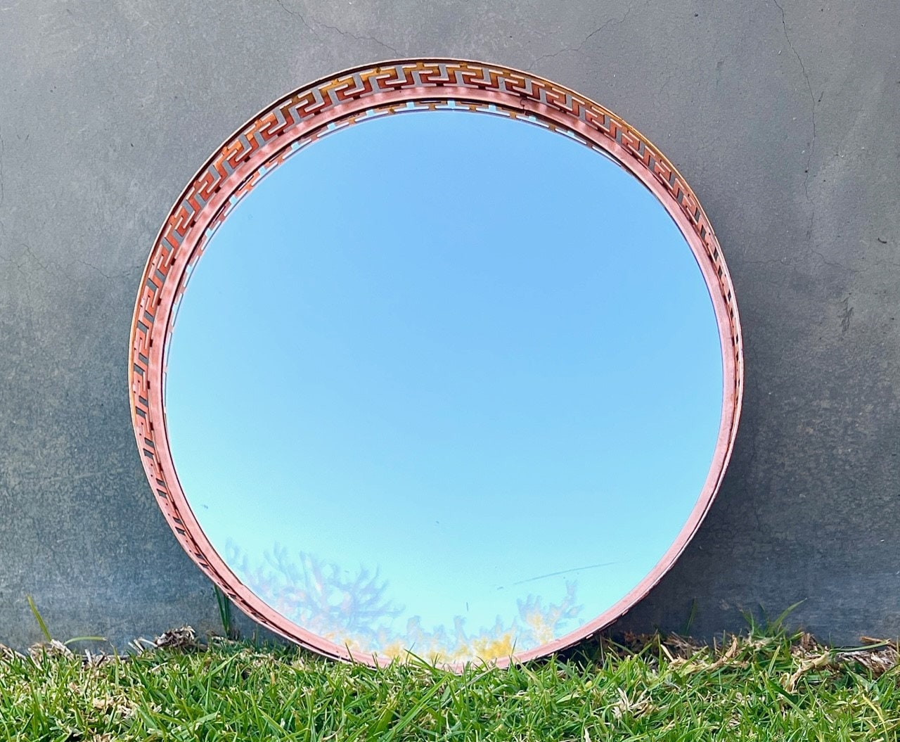 Vintage Copper Mirror - Etsy