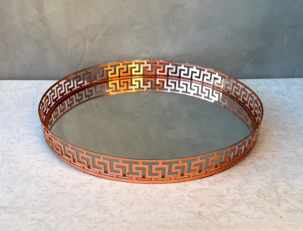 Vintage Copper Mirror - Etsy