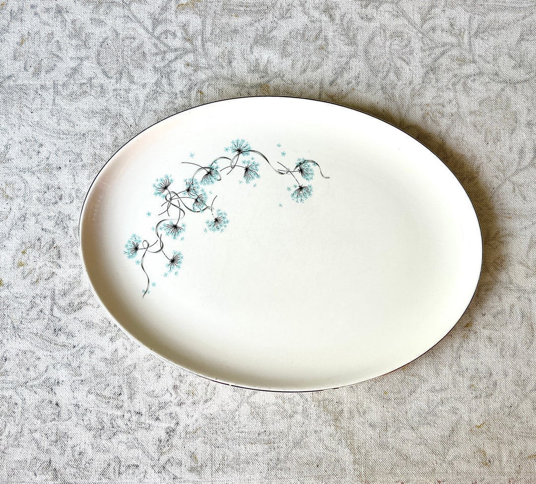 Vintage Dandelions Serving Plate - Etsy