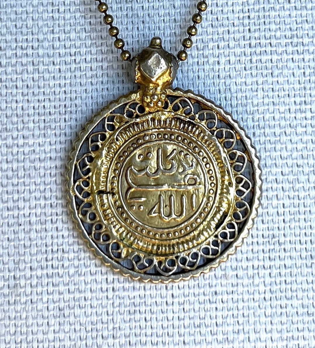 Arabic Gold and Silver Filigree Necklace - Etsy