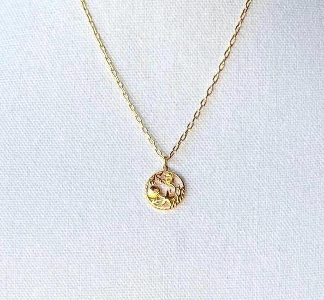 Gold Nautical Scene Necklace - Etsy