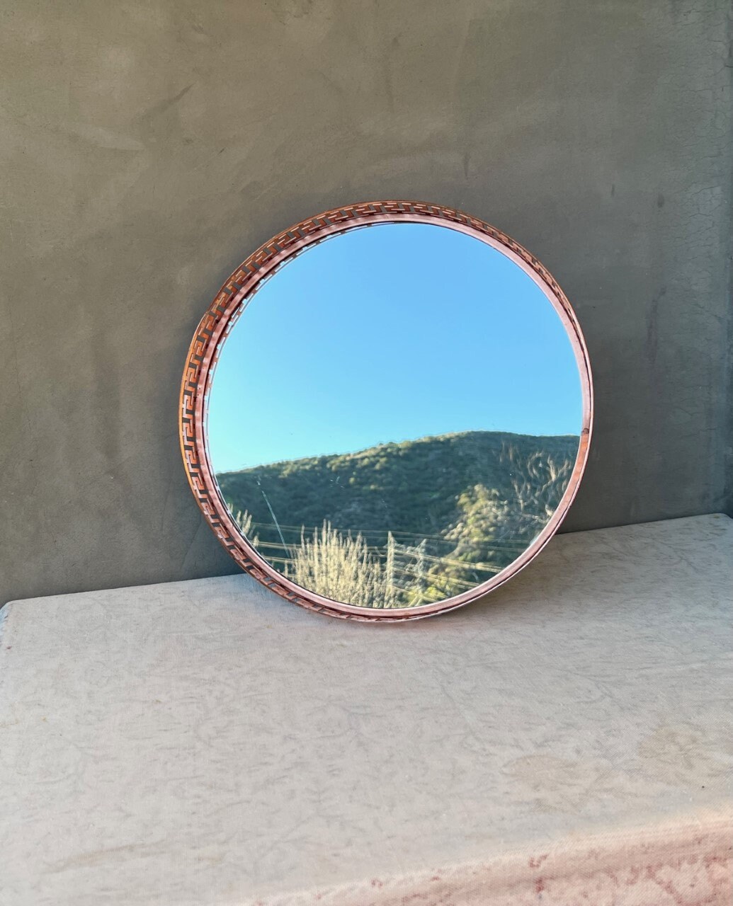 Vintage Copper Mirror - Etsy