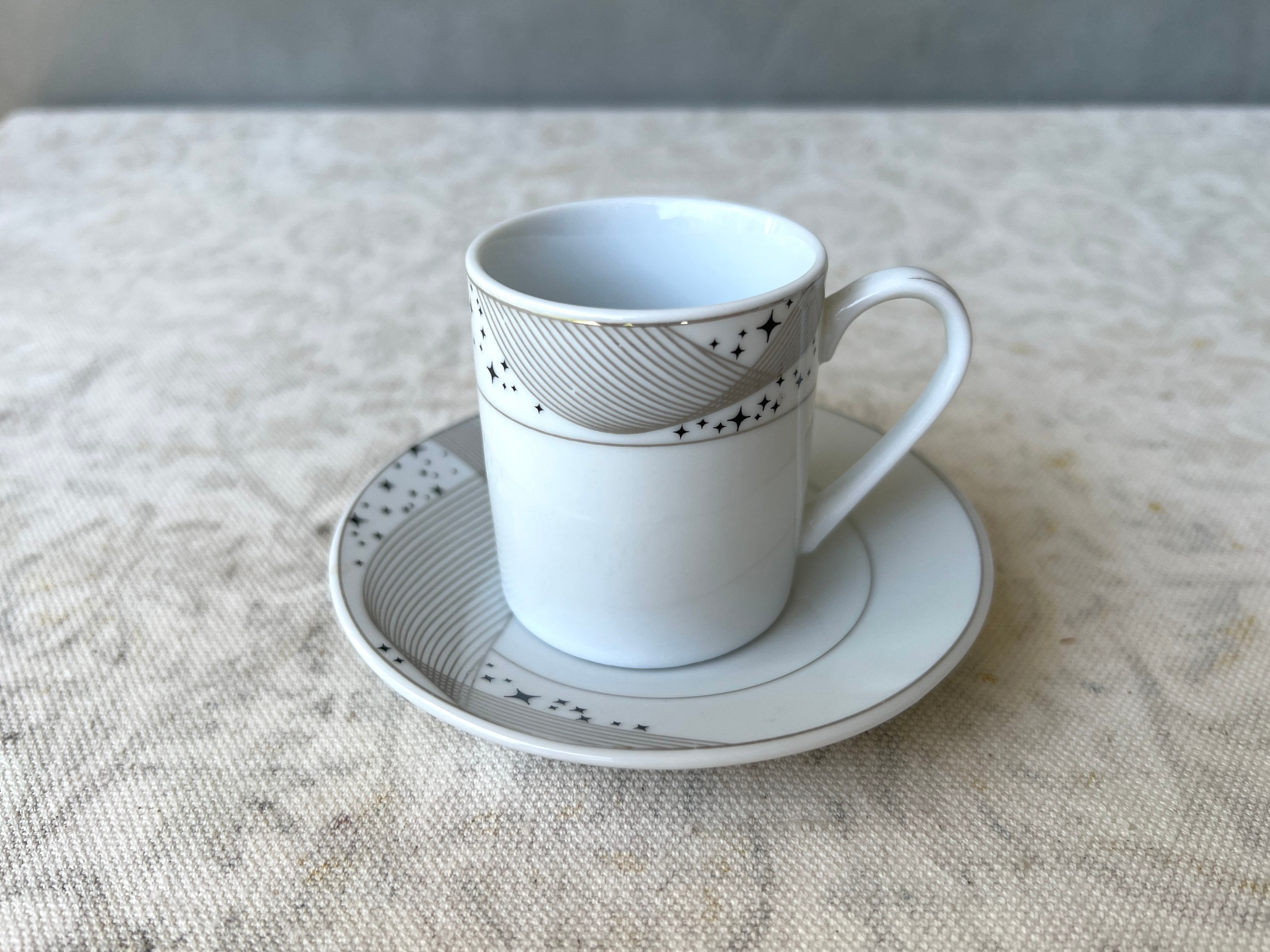 German Design Stardust Porcelain Tea Cups - Etsy