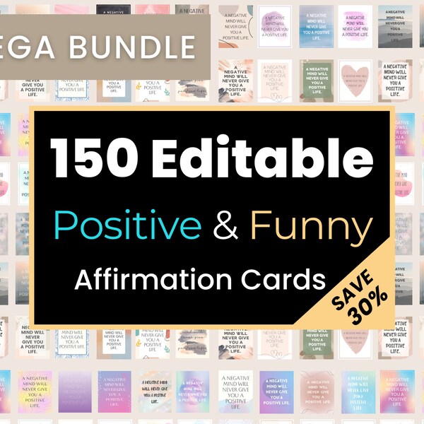 Funny Daily Affirmation Cards - Etsy