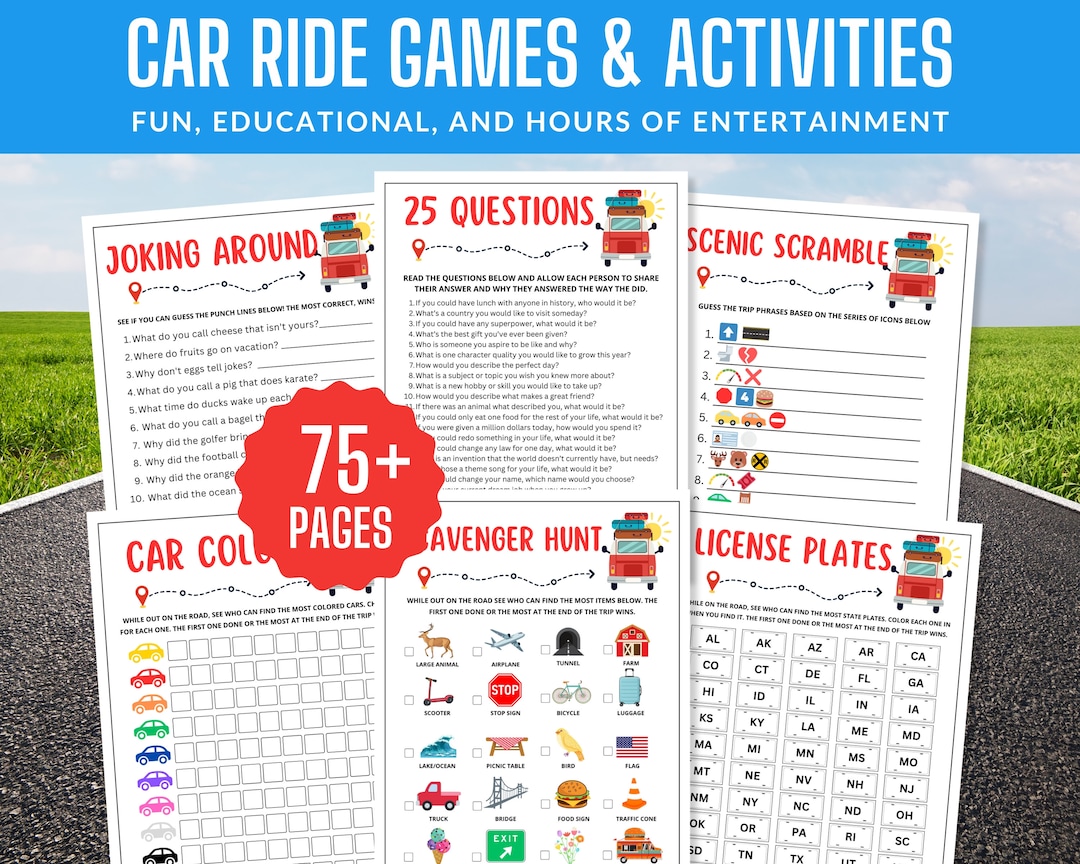 Car Ride Games | Travel Activities | Kids Travel Games | Games for ...