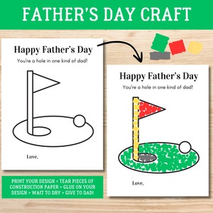 Father's Day Golf Craft | Father's Day Craft for Kids | Simple Fathers ...