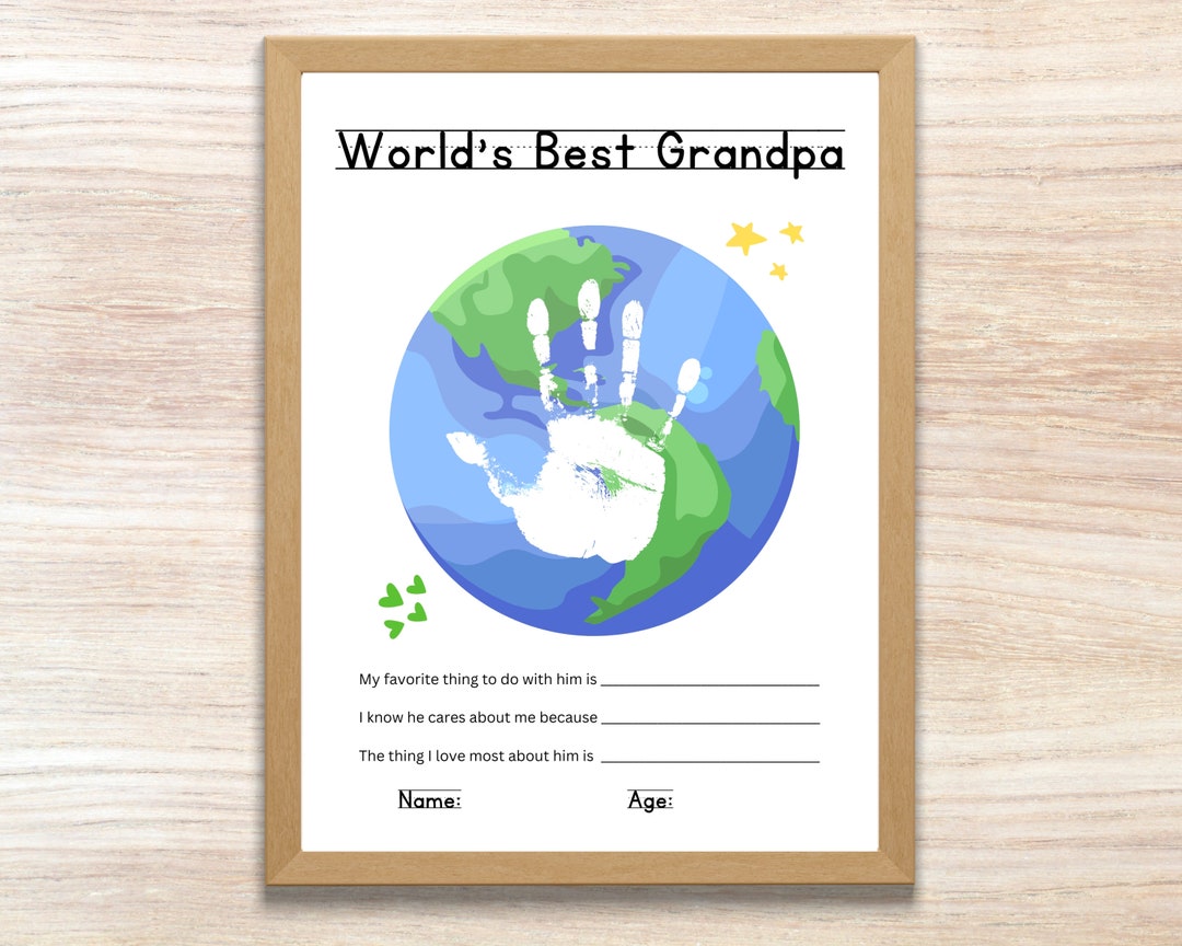 Grandparents Day Handprint Craft | Grandparents Day Craft | Gift for ...