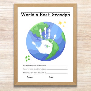 Grandparents Day Handprint Craft | Grandparents Day Craft | Gift for ...