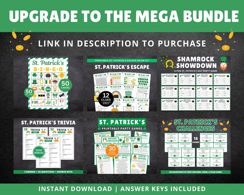 St. Patrick's Day Escape Room: Printable Puzzle Game (instant Download ...