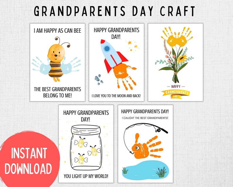 Grandparents Day Craft Grandparents Day Handprint - Etsy