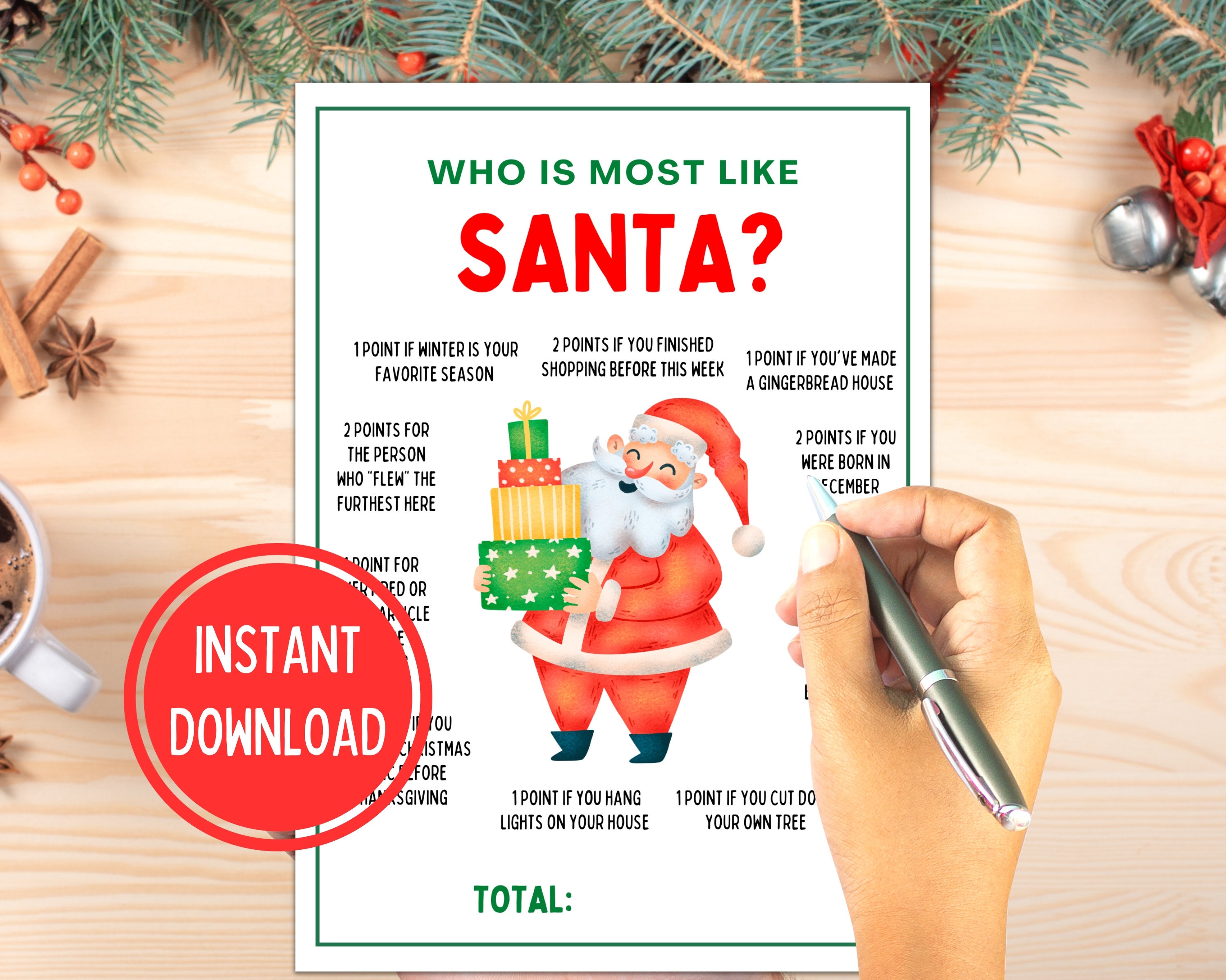 Who is Most Like Santa | Christmas Games | Christmas Party Games ...