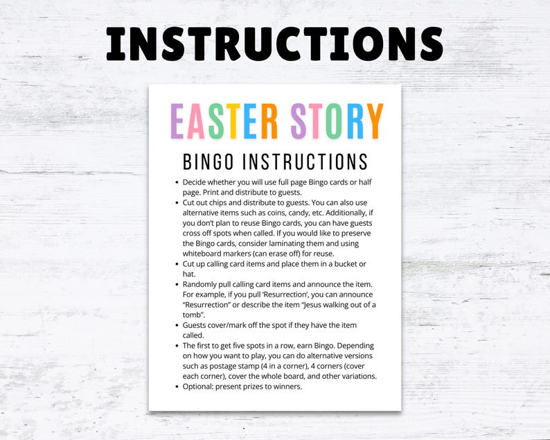 Easter Bible Bingo | Resurrection Bingo | Easter Story Bingo ...