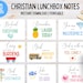 Christian Lunch Box Notes Lunch Box Notes for Kids Bible Lunch Box ...