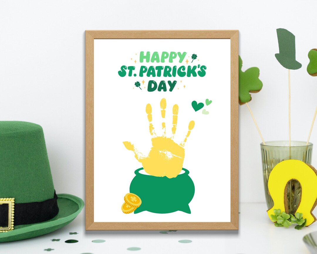 St. Patrick's Handprint Craft | St. Patrick's Craft | St. Patrick's Art | St Patricks Preschool ...