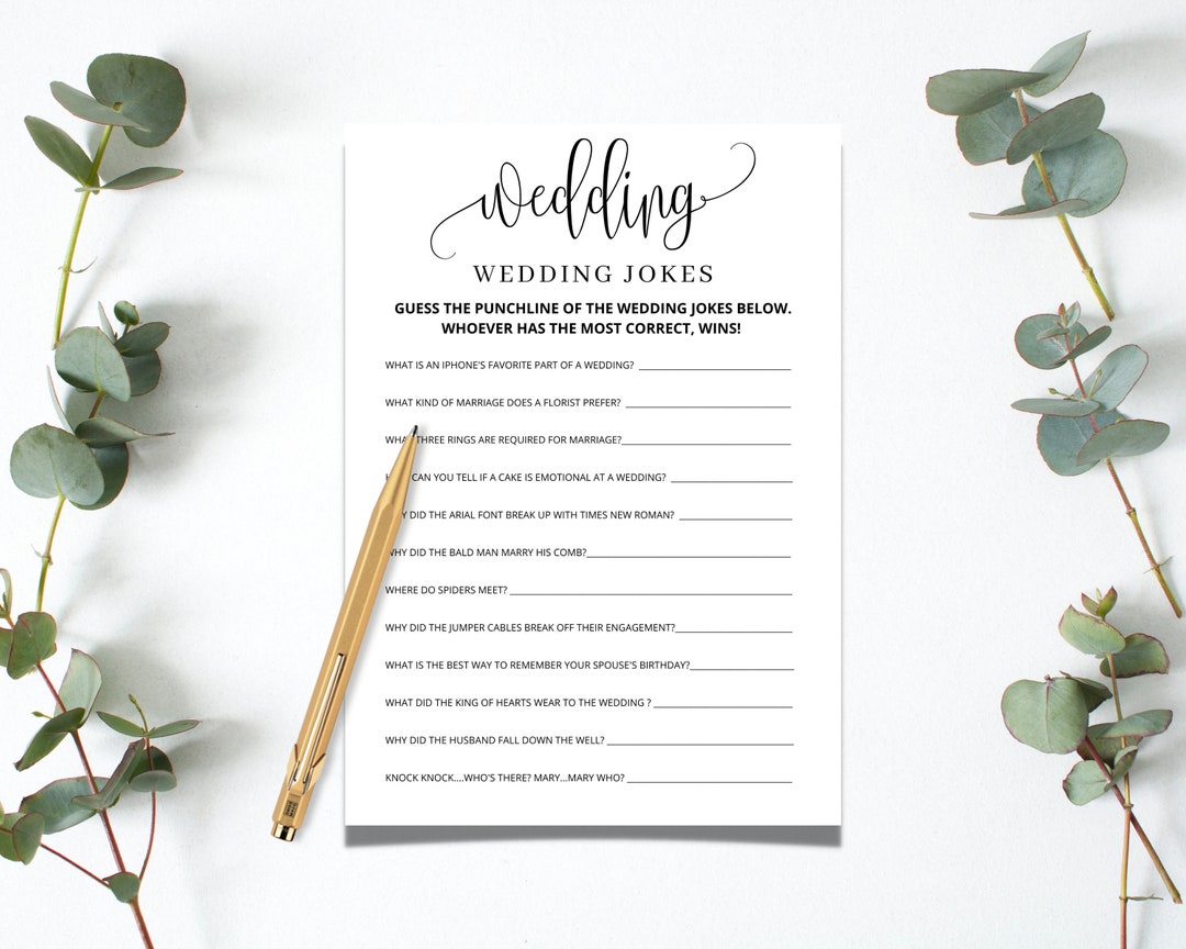 Wedding Jokes Game | Wedding Games | Wedding Reception Games | Wedding ...