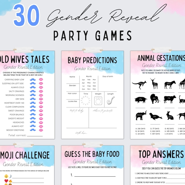 Reveal Party Game - Etsy