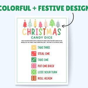 Christmas Candy Dice | Colorful Christmas Game | Fun Christmas Game ...