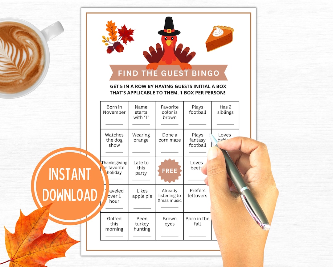 Find the Guest Thanksgiving Thanksgiving Games Thanksgiving Games for ...