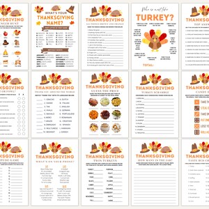 Thanksgiving Games Thanksgiving Party Games Thanksgiving Games for ...