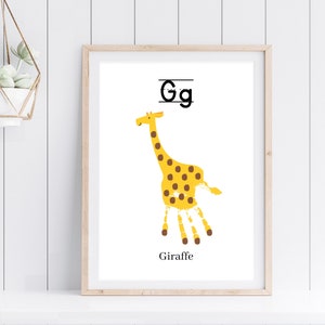 Alphabet Handprint Craft | Alphabet Craft | Alphabet Handprint Book ...