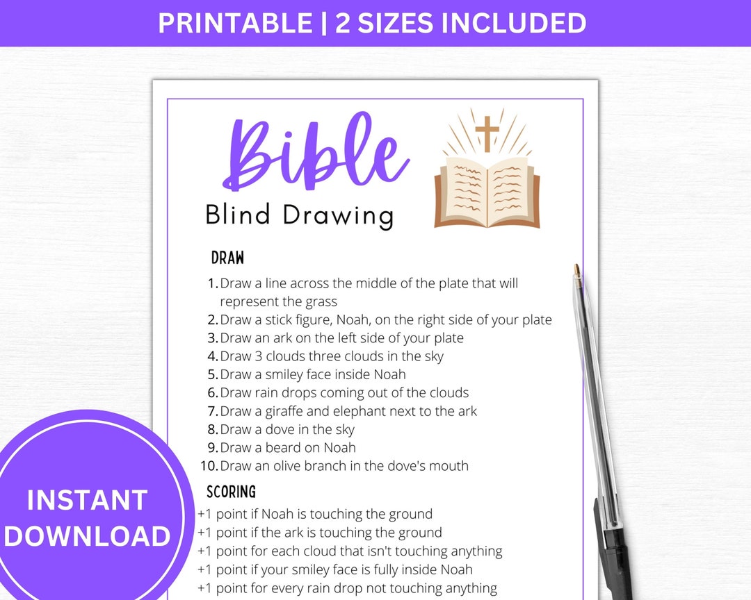 Blind Drawing Game | Bible Game | Womens Ministry Games | Bible Games ...