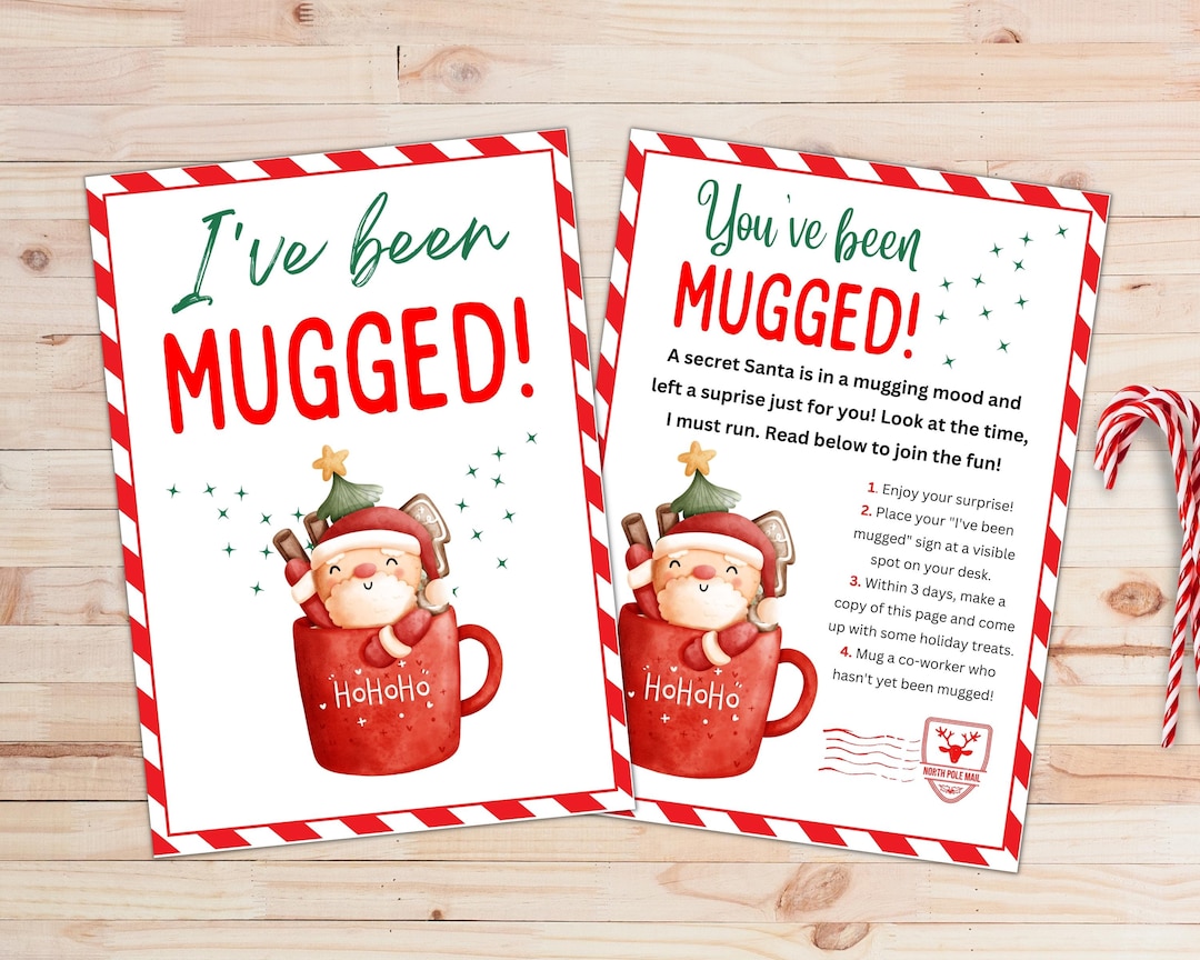 You've Been Mugged | I've Been Mugged | Christmas Games | Office ...