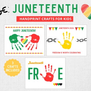 Juneteenth Handprint Craft | Juneteenth Craft | Juneteenth for Kids ...