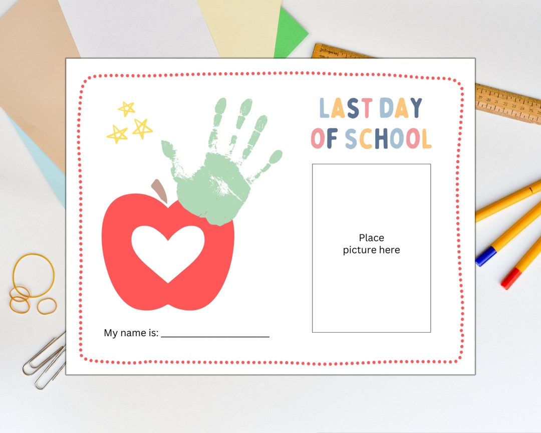 Last Day of School Craft Last Day of Preschool Preschool Graduation ...