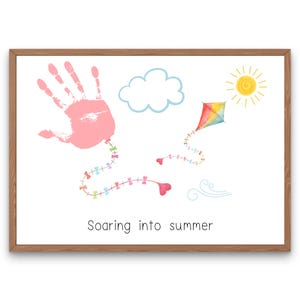 Summer Handprint Craft | Summer Craft for Kids | Summer Craft | Kite ...