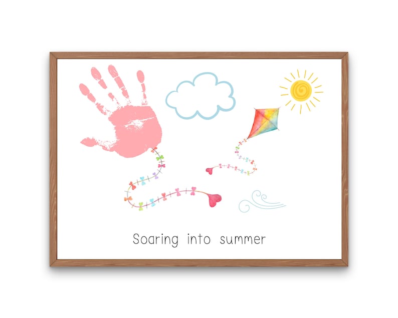 Summer Handprint Craft | Summer Craft for Kids | Summer Craft | Kite ...
