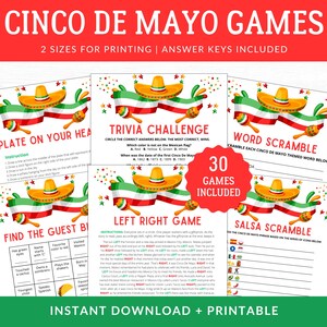 Cinco De Mayo Games Cinco De Mayo Party Games Cinco De May Games Adults ...