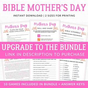 Mother's Day Bible Games | Moms of the Bible Trivia | Women's Ministry ...