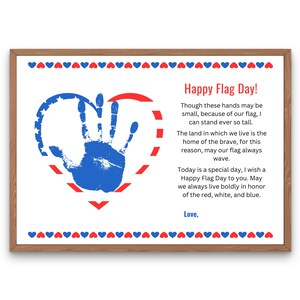 Flag Day Craft | Flag Day Handprint Craft | Flag Day for Kids | Flag ...