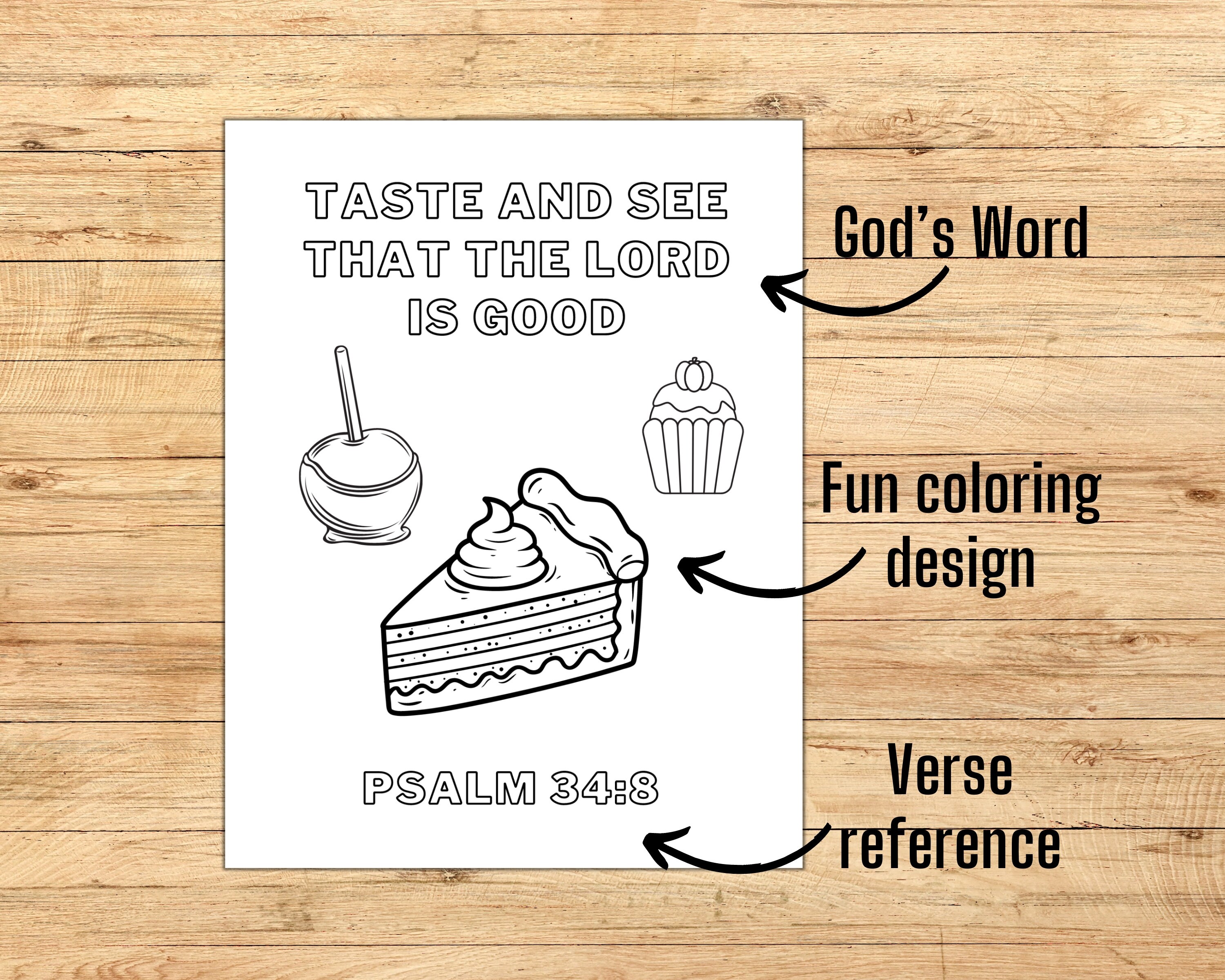 Fall Bible Coloring Pages | Sunday School Activity (digital Download ...